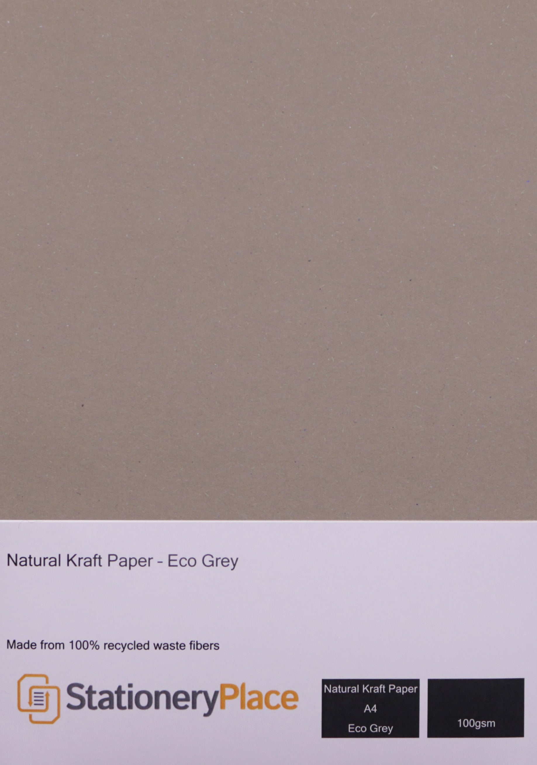 A4 Kraft Paper Eco White & Eco Grey 100gsm 100% Recycled 1 sheet to 10